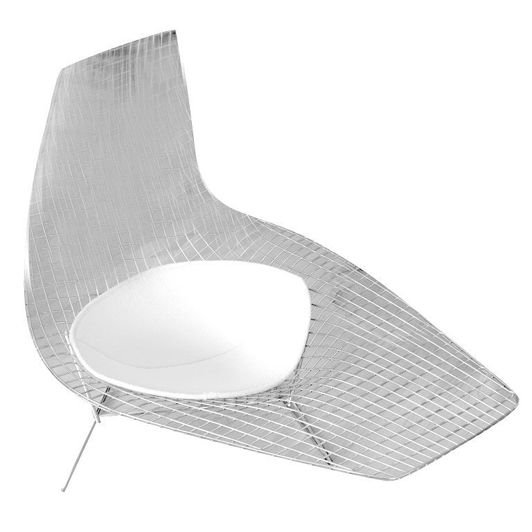HARRY BERTOIA ASYMMETRIC CHAISE at 1stDibs