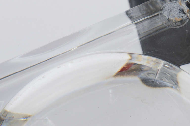 French Signed Baccarat" Crystal Ball" at 1stDibs