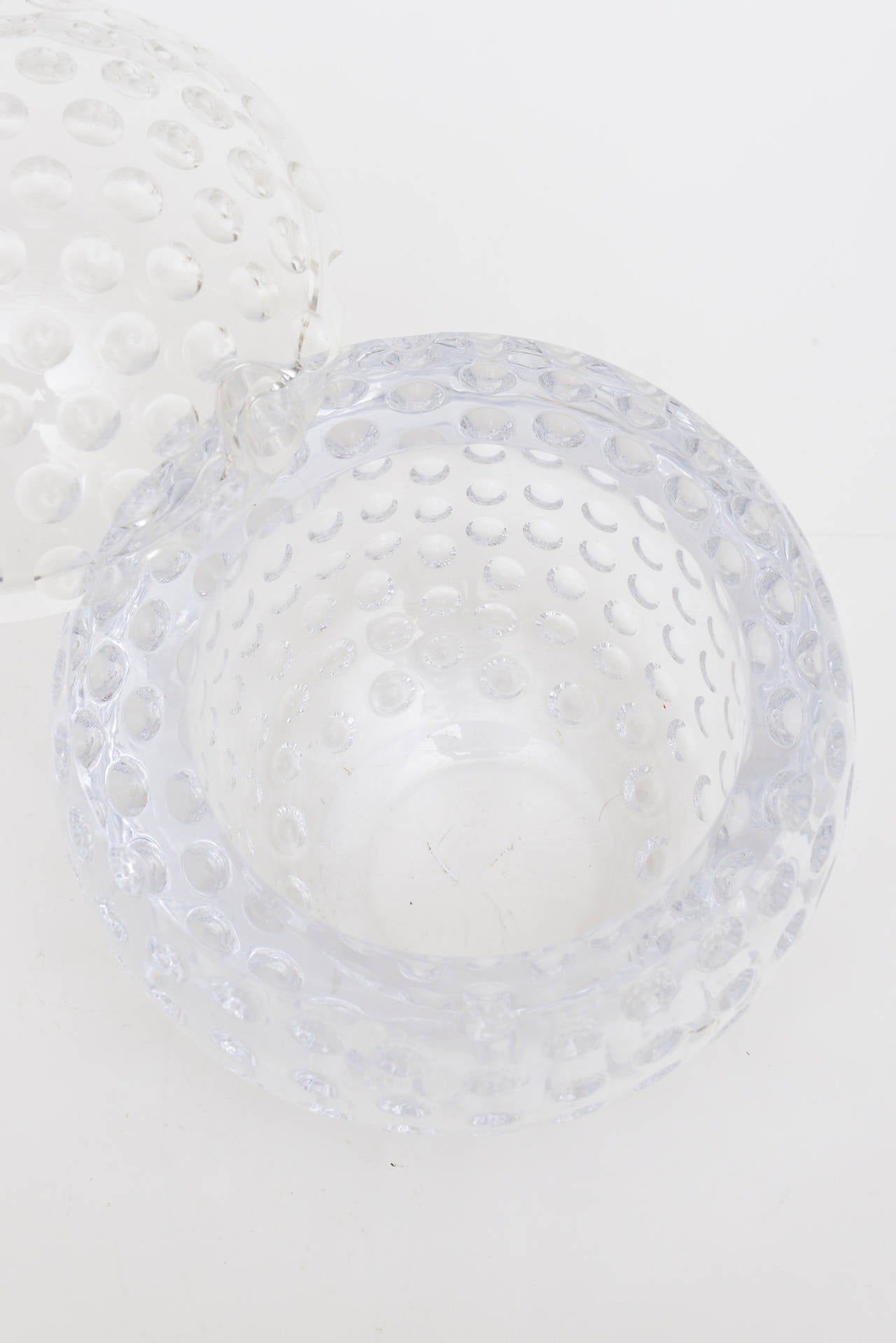 Lucite Swivel Sculptural Ice Bucket/ Monumental Candy Vessel at 1stDibs