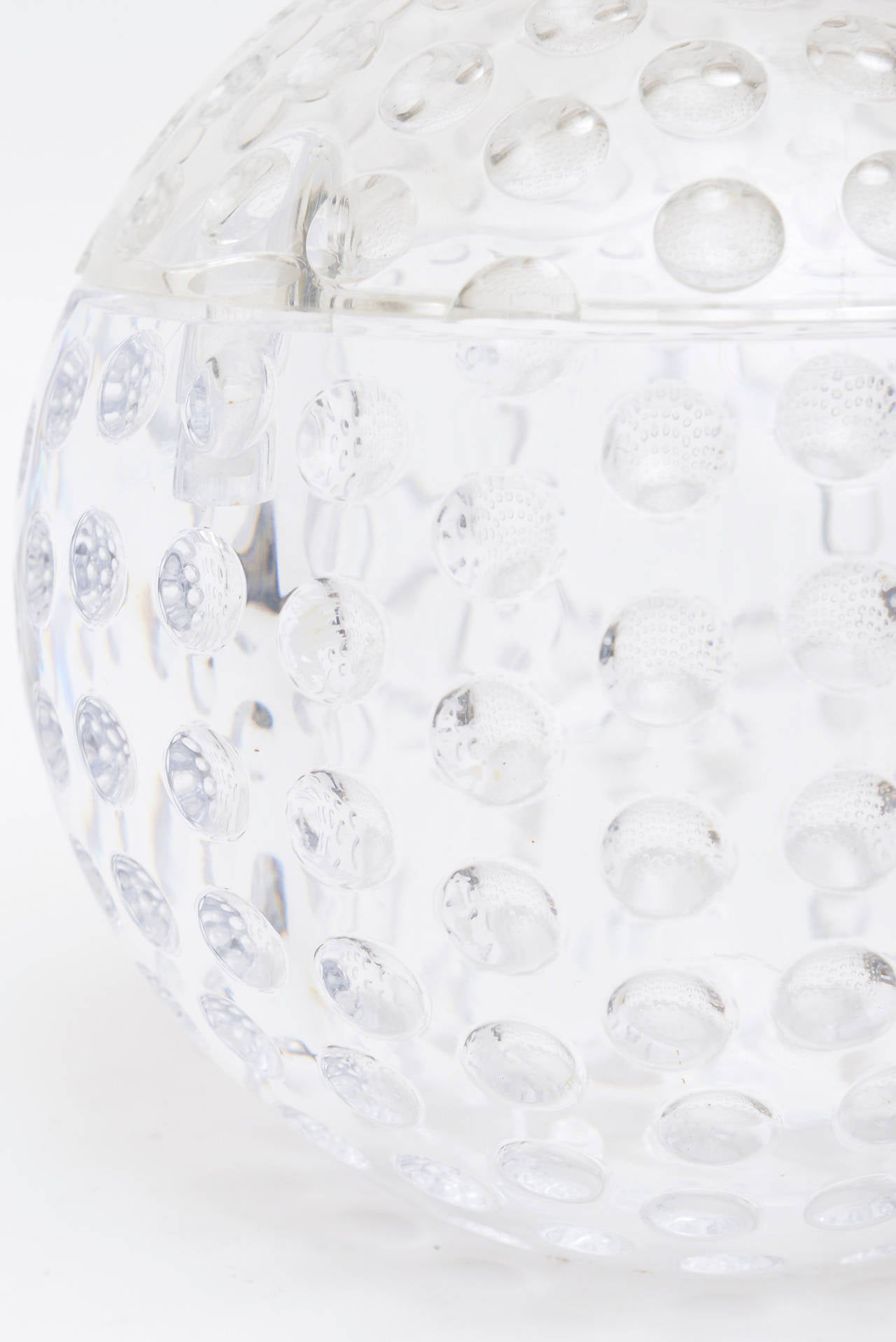 Lucite Swivel Sculptural Ice Bucket/ Monumental Candy Vessel at 1stDibs