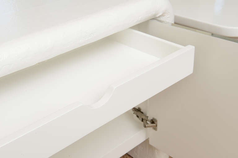 Plaster /Steel Waterfall Buffet/ Cabinet/Style of John Dickinson at ...