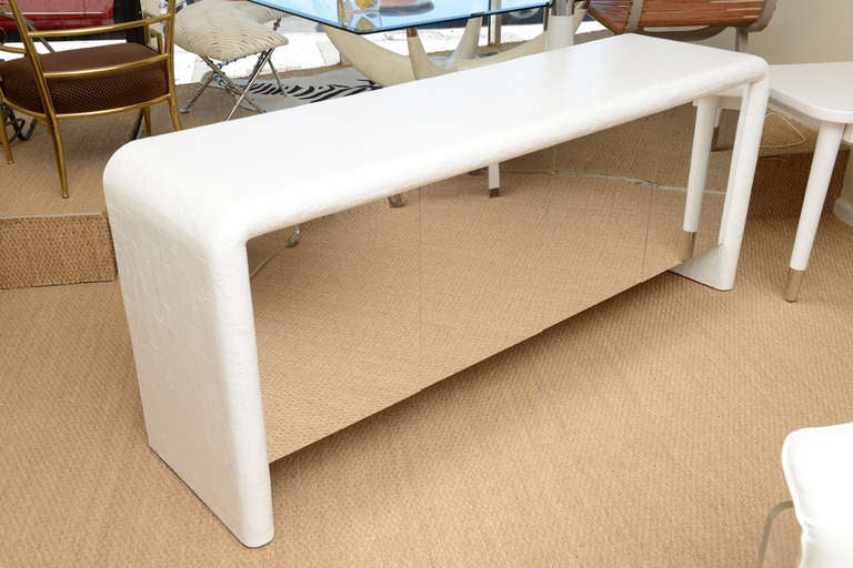 Plaster /Steel Waterfall Buffet/ Cabinet/Style of John Dickinson at ...