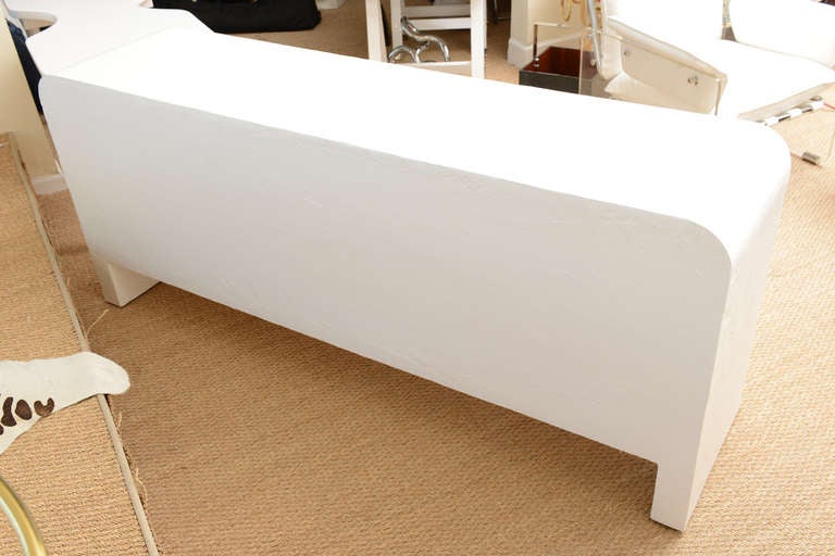 Plaster /Steel Waterfall Buffet/ Cabinet/Style of John Dickinson at ...