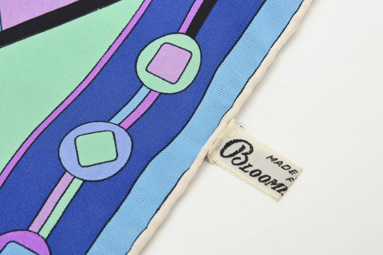 Beautiful Pucci Vintage Silk Scarf At 1stdibs