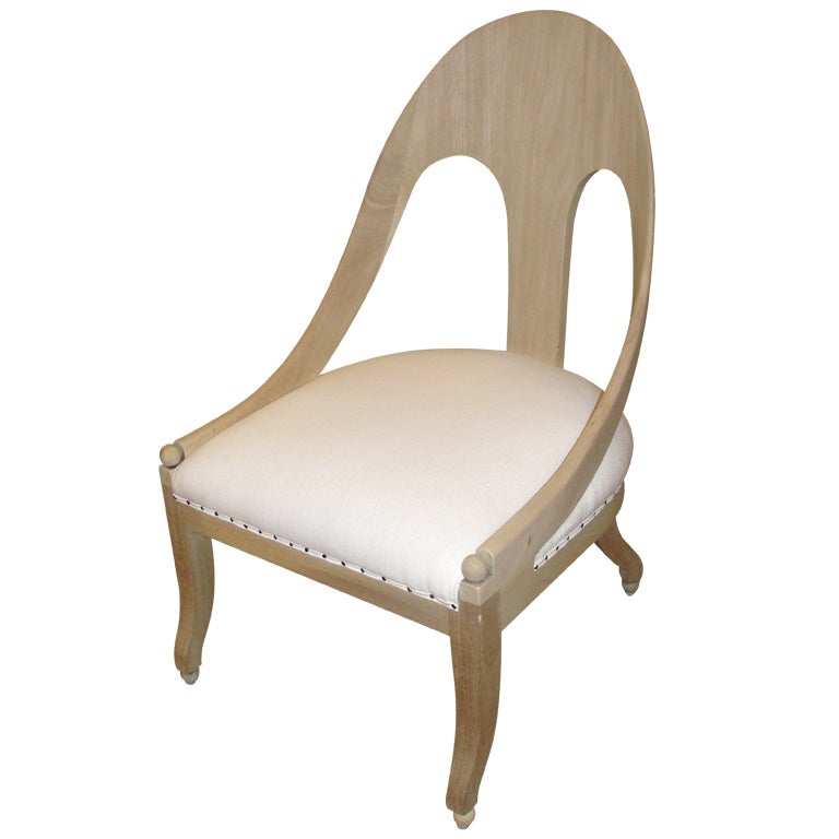 Michael Taylor for Baker Vintage Spoon-Back Chair at 1stDibs