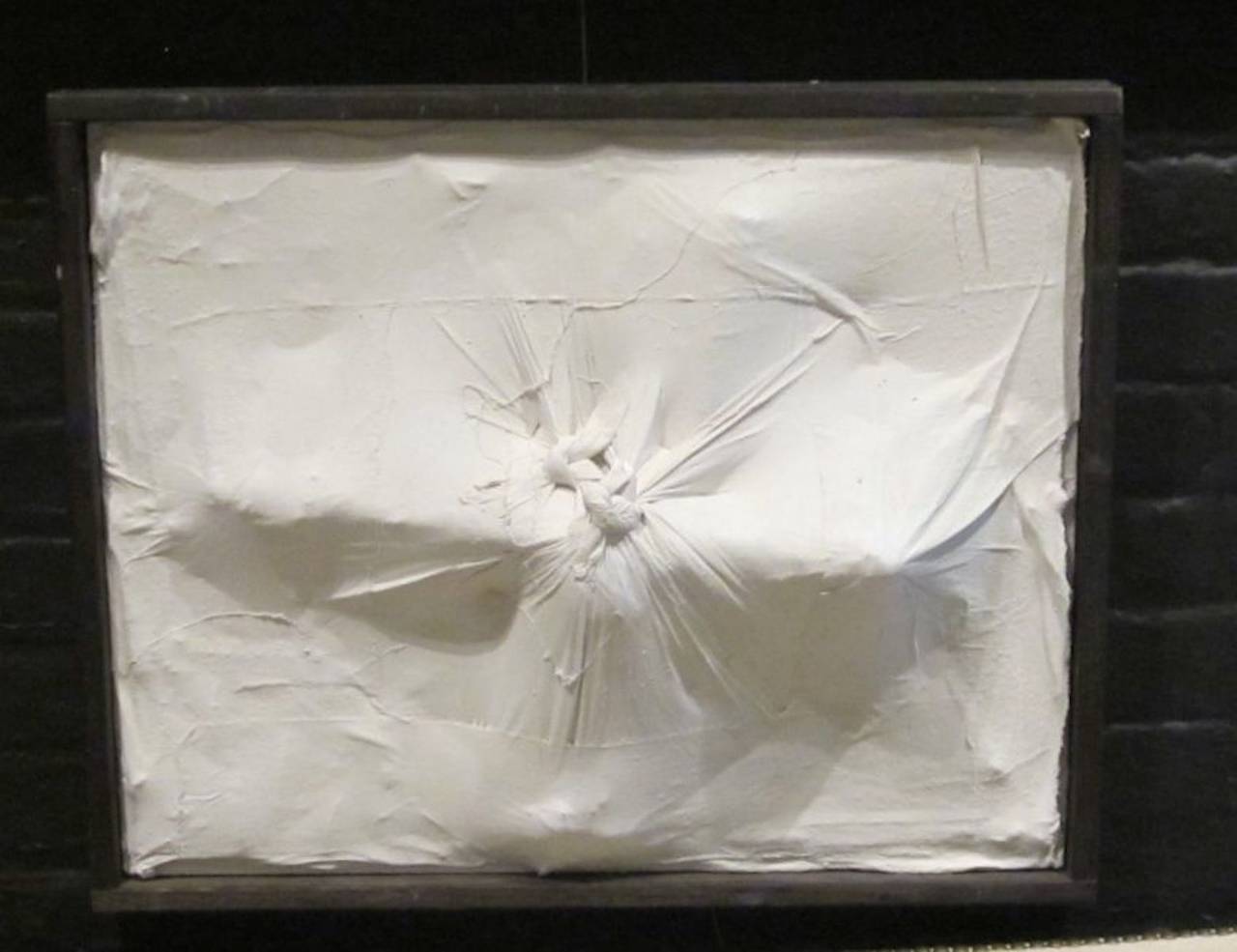 Abstract Plaster Relief in Frame, Belgium, Contemporary at 1stDibs
