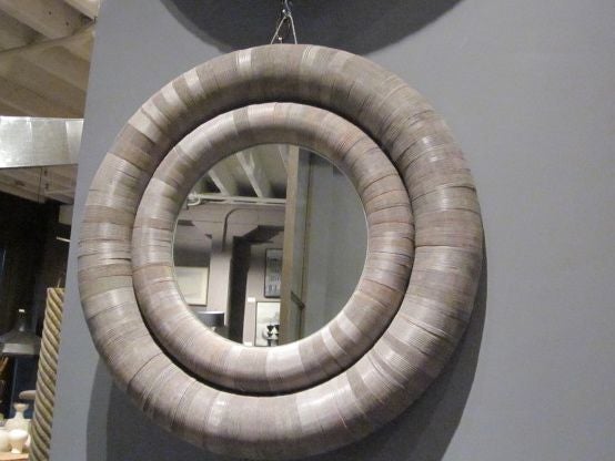 Paper Slice Grey Decorative Wall Mirror, Belgium, Contemporary For Sale ...