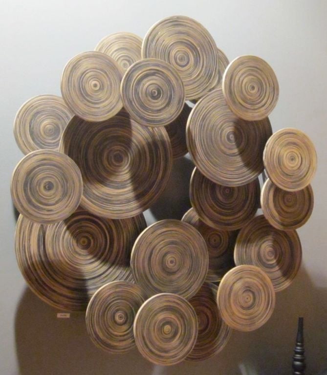 Indonesian Round Disc Wall Sculpture at 1stDibs