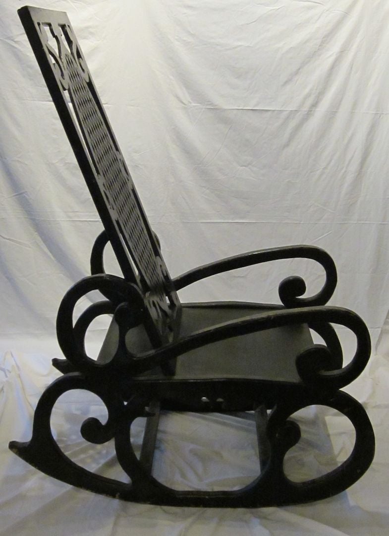 Oversized Rocking Chair, France, 1920s at 1stDibs | 1920s rocking chair ...