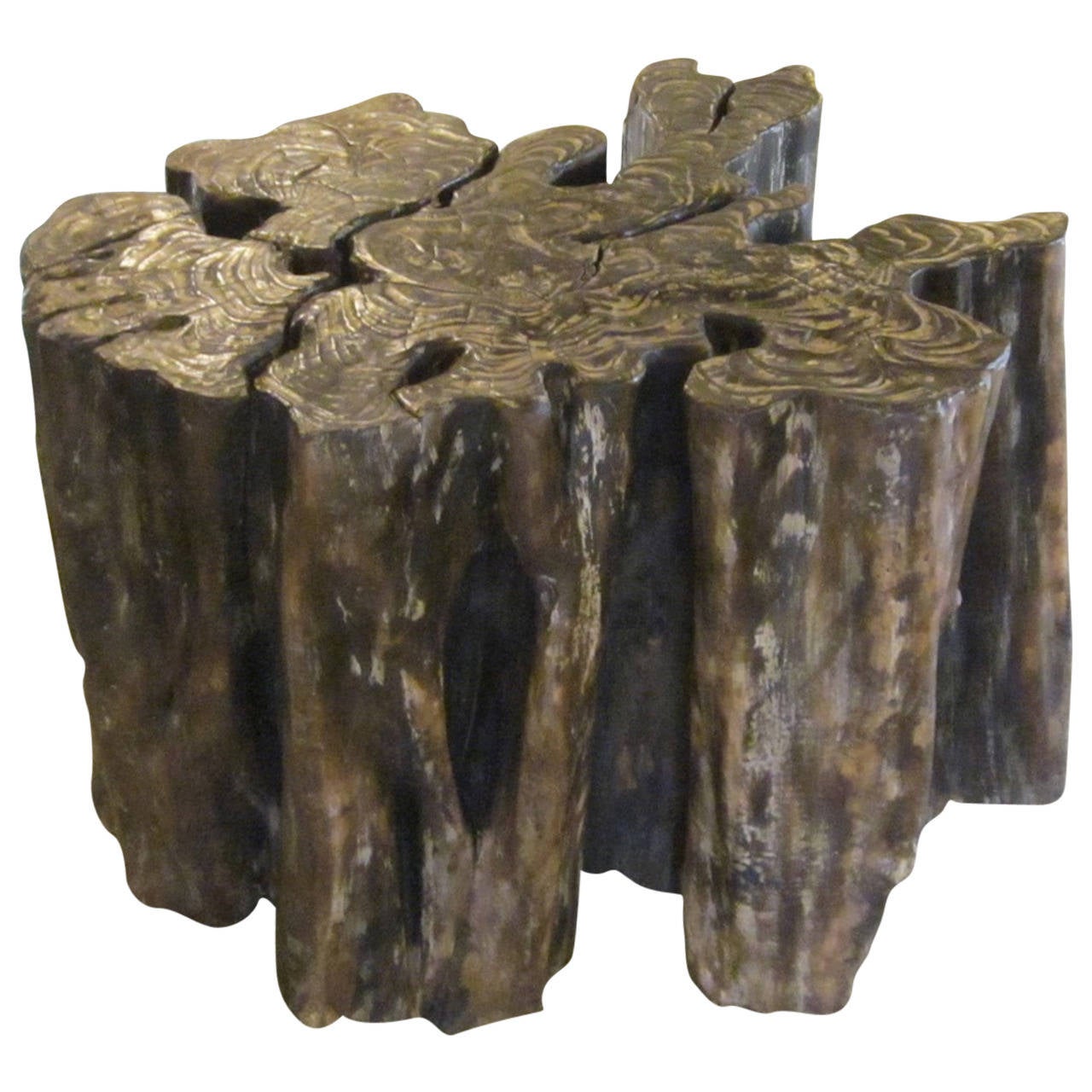 Free Form Banyan Tree Wood Side Table, Indonesia, Contemporary at 1stDibs