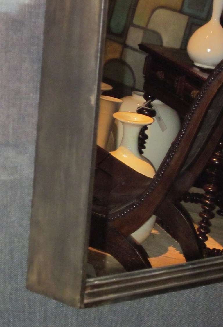 Industrial Steel Rectangular Wall Mirror, Contemporary For Sale at ...