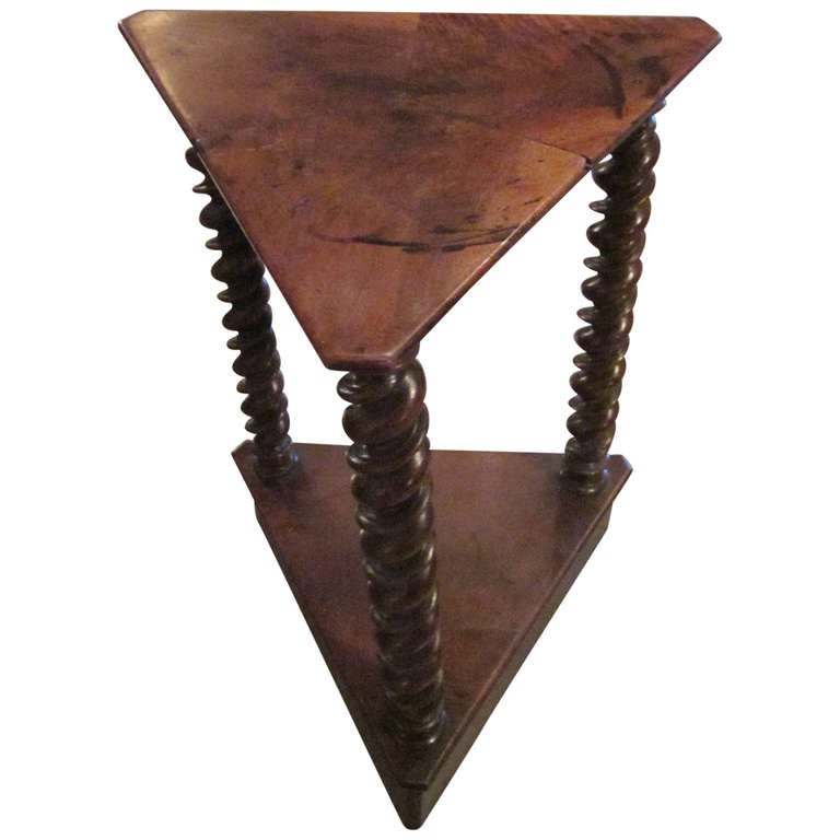 19th c. French Triangle Cocktail Table at 1stDibs