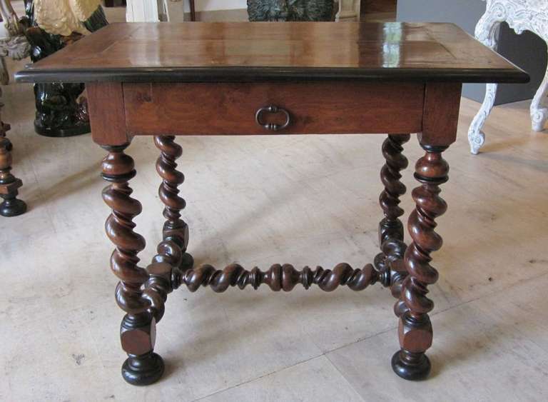 1730 c. French Spool Leg Side Table at 1stDibs