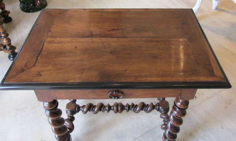 1730 c. French Spool Leg Side Table at 1stDibs