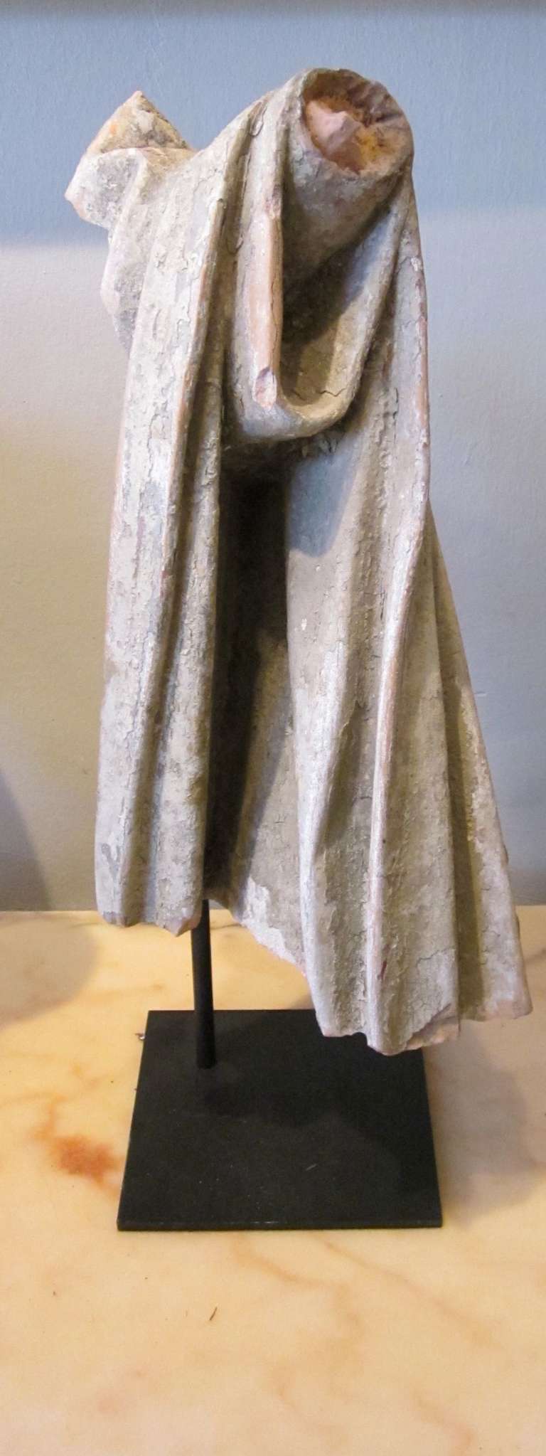 19th c. French Draped Sculpture on Stand at 1stDibs