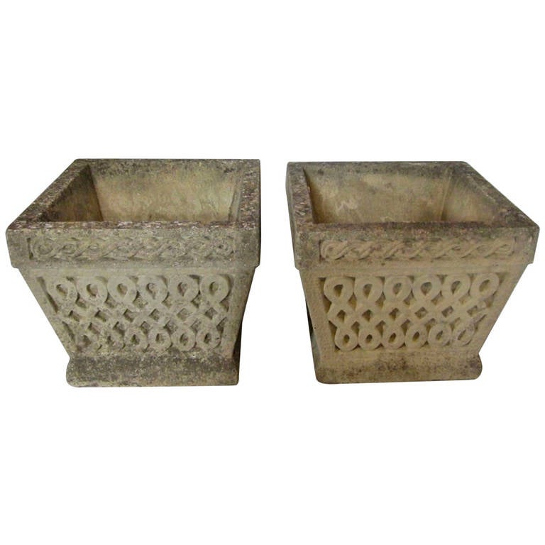 Cotswold Stone Square Planters, England, 1920s at 1stDibs | cotswold ...
