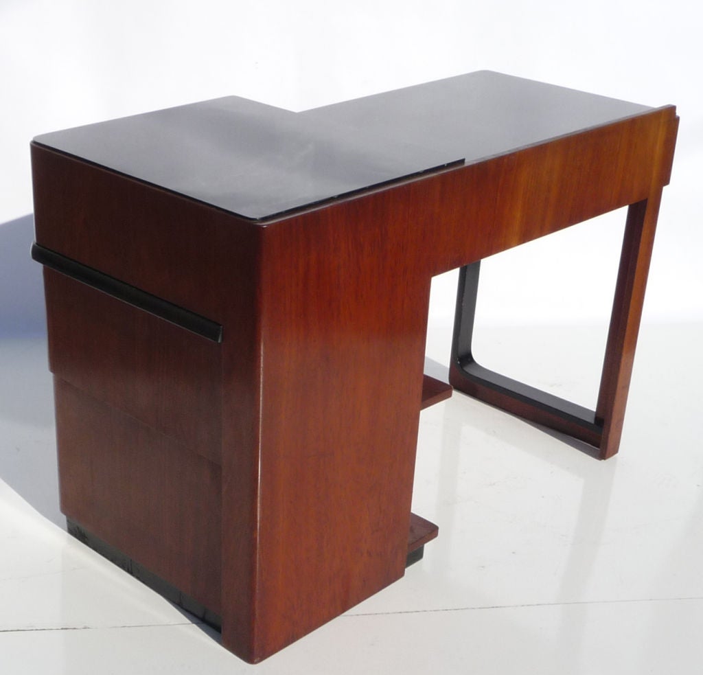 Streamlined Art Deco Desk with Expanding Top For Sale at 1stDibs | art ...