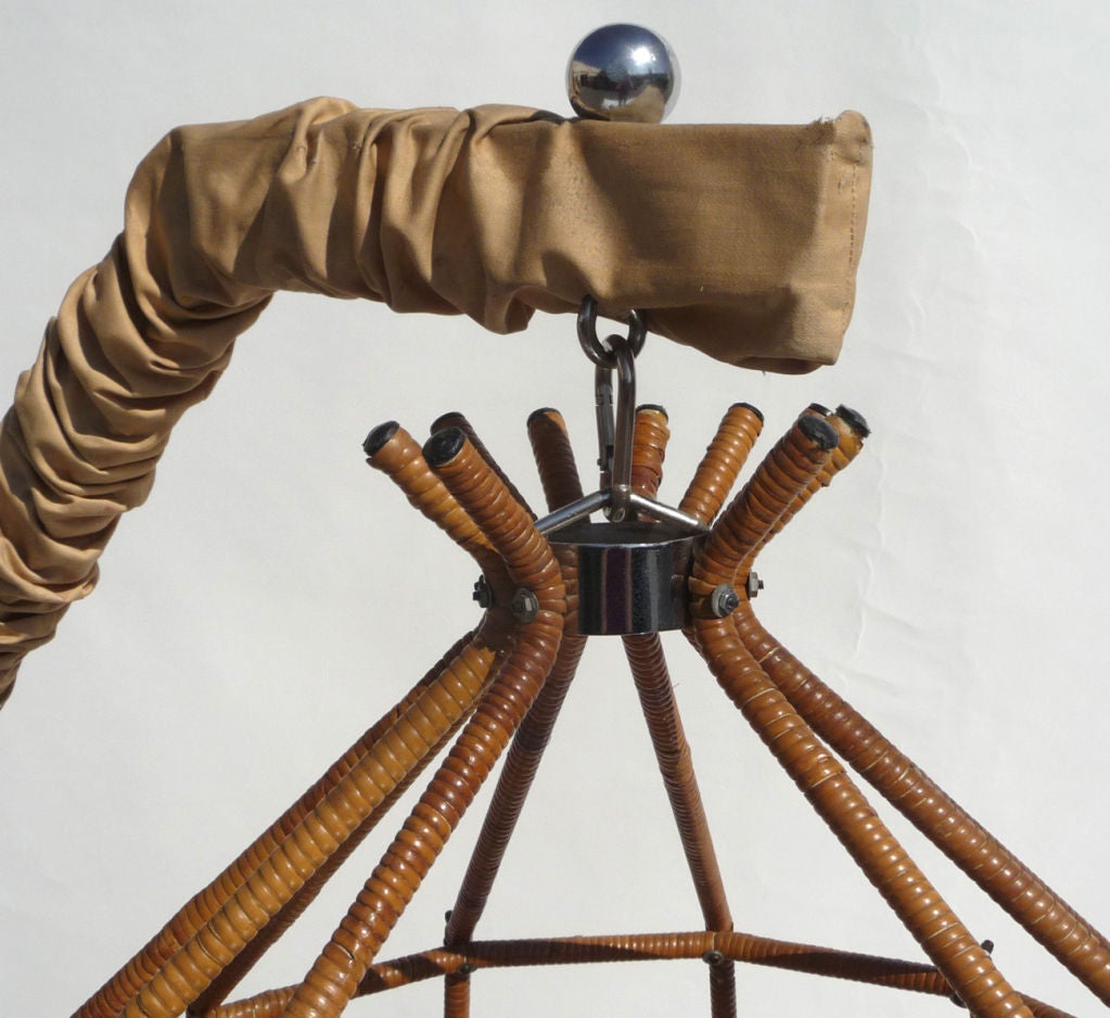 Hanging Cage Chair by Ib Arborg at 1stDibs | cage swing chair