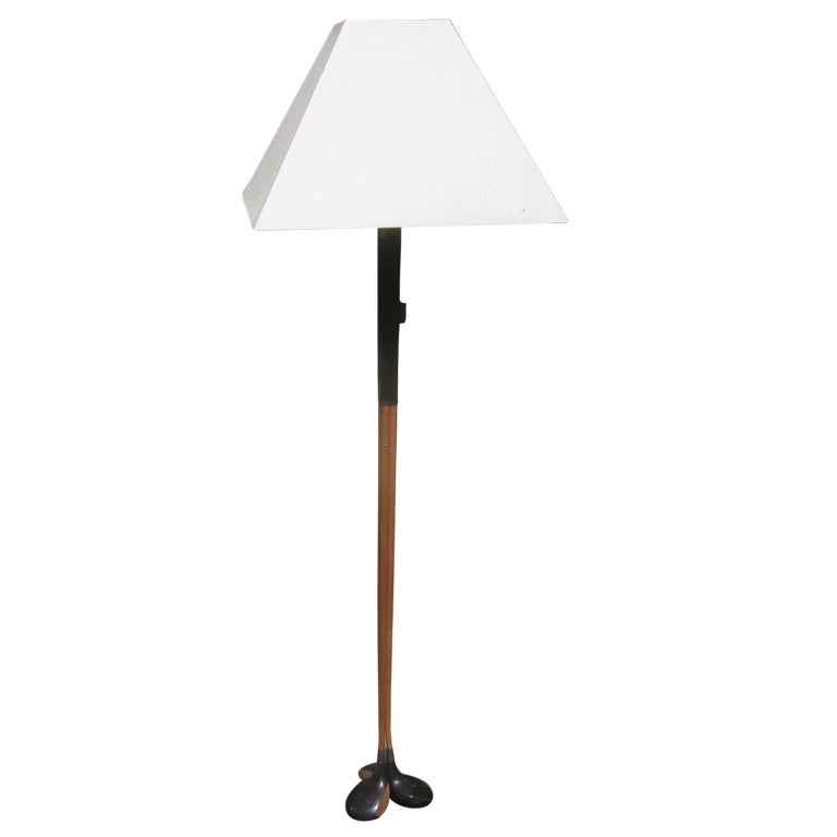 Charming Golf Clubs Floor Lamp at 1stDibs