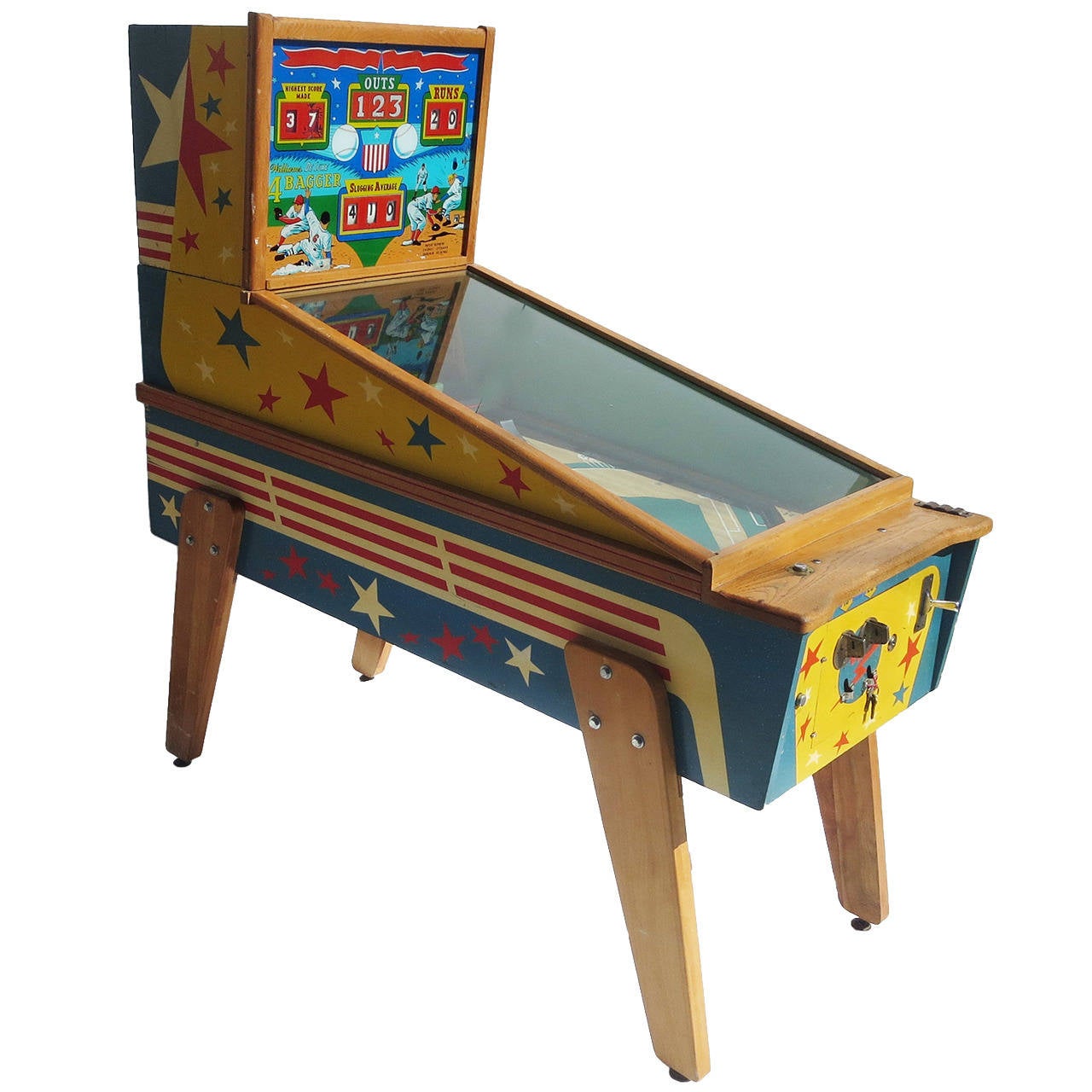 1956 Williams "Deluxe 4 Bagger" Pitch and Hit Arcade Game at 1stDibs ...