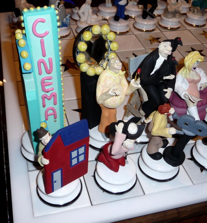 "Actors Vs. Producers" Chess Set Signed Doug Anderson #3/25 at 1stDibs