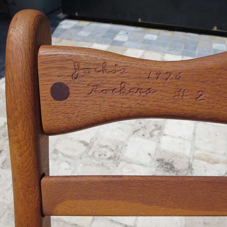 Hand Carved Rocker by Jocko Johnson at 1stDibs
