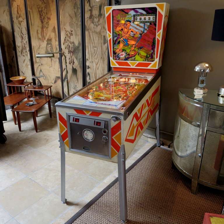 Golden Arrow Pinball Game by Gottlieb at 1stDibs