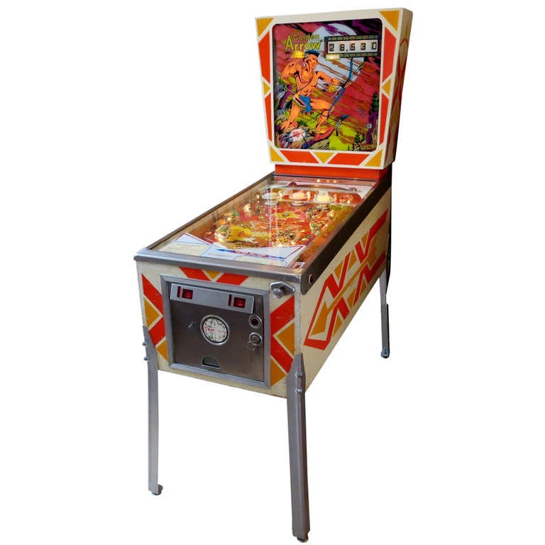 Golden Arrow Pinball Game by Gottlieb at 1stDibs
