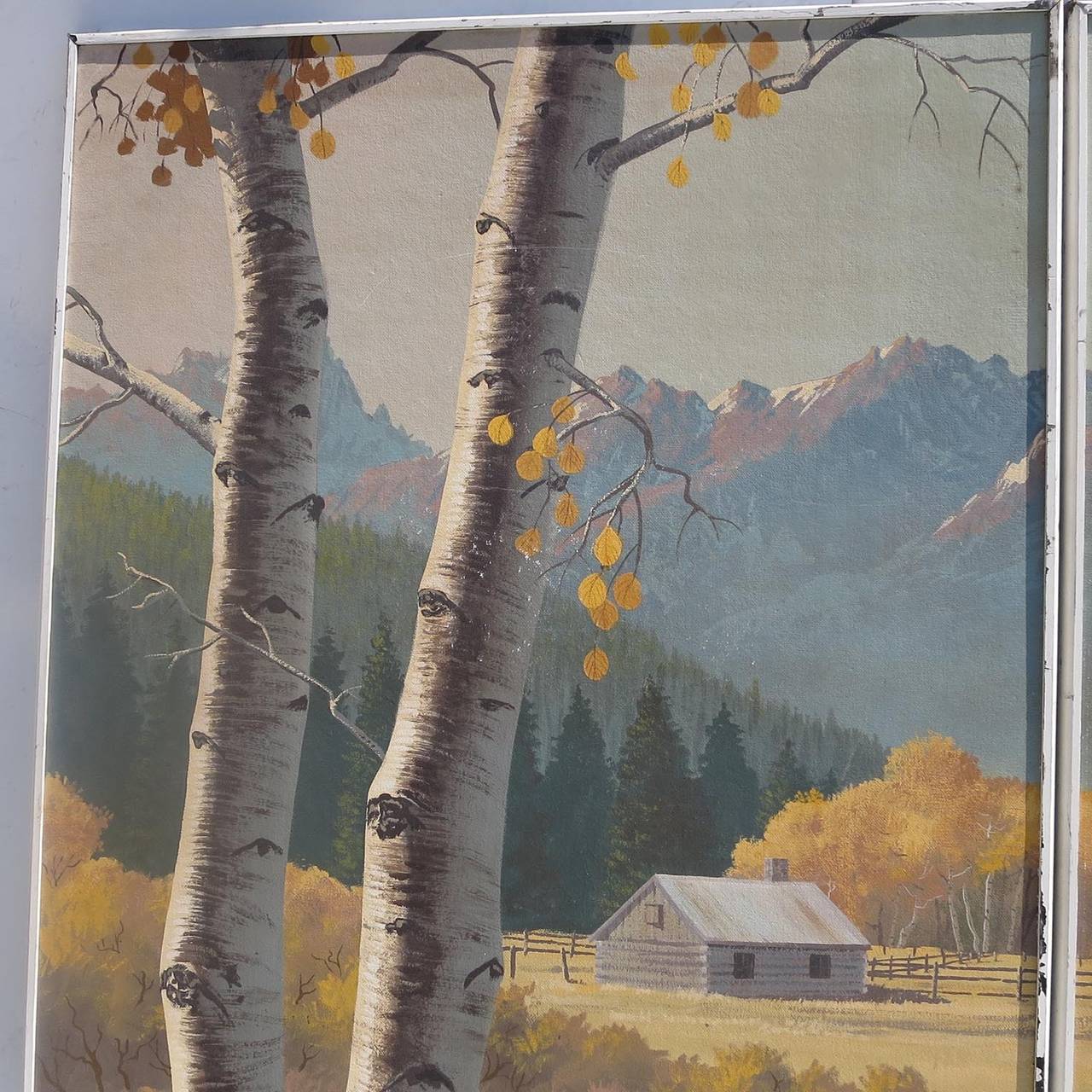 Massive Painted Scenic Mural by Quinten Gregory, 1977 at 1stDibs ...