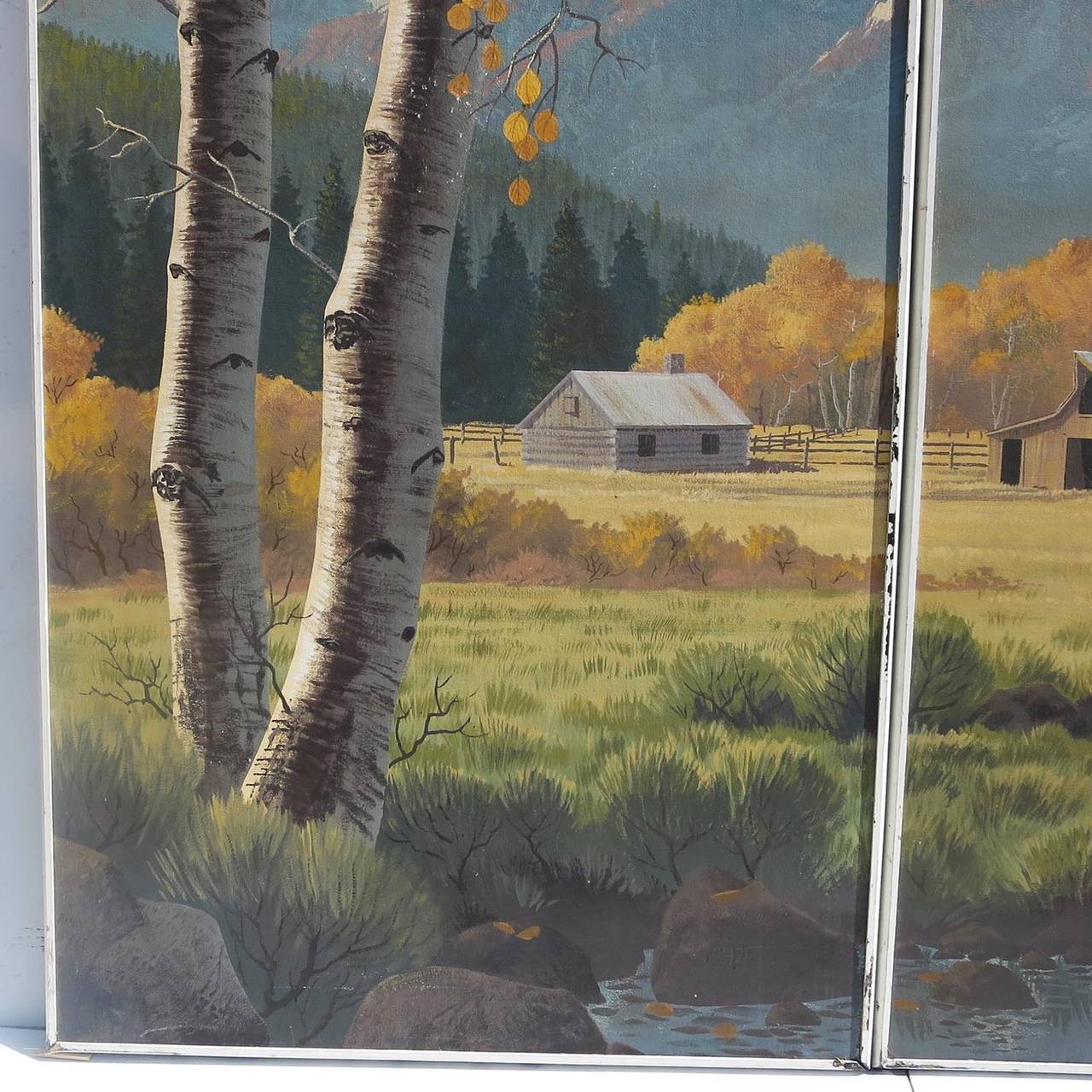 Massive Painted Scenic Mural by Quinten Gregory, 1977 at 1stDibs ...