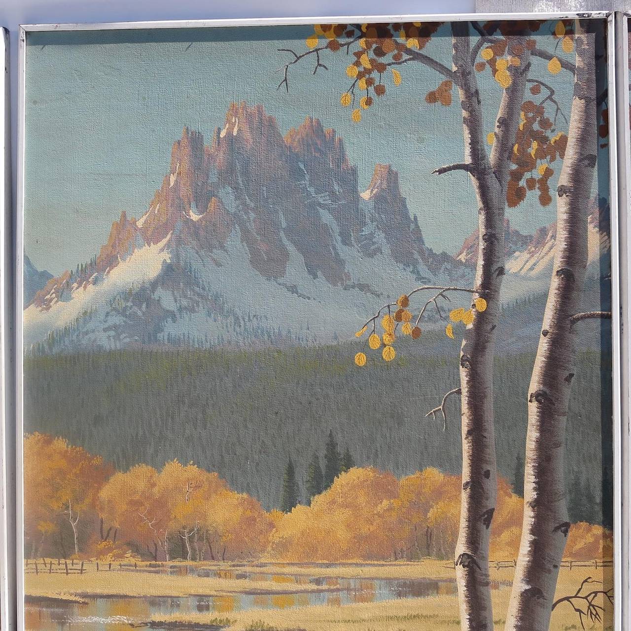 Massive Painted Scenic Mural by Quinten Gregory, 1977 at 1stDibs ...