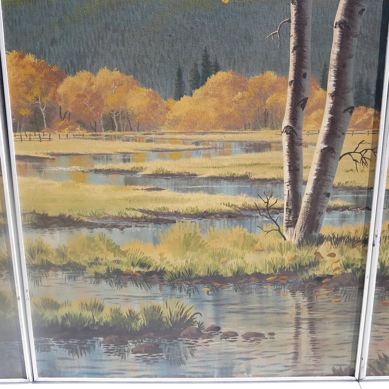 Massive Painted Scenic Mural by Quinten Gregory, 1977 at 1stDibs ...