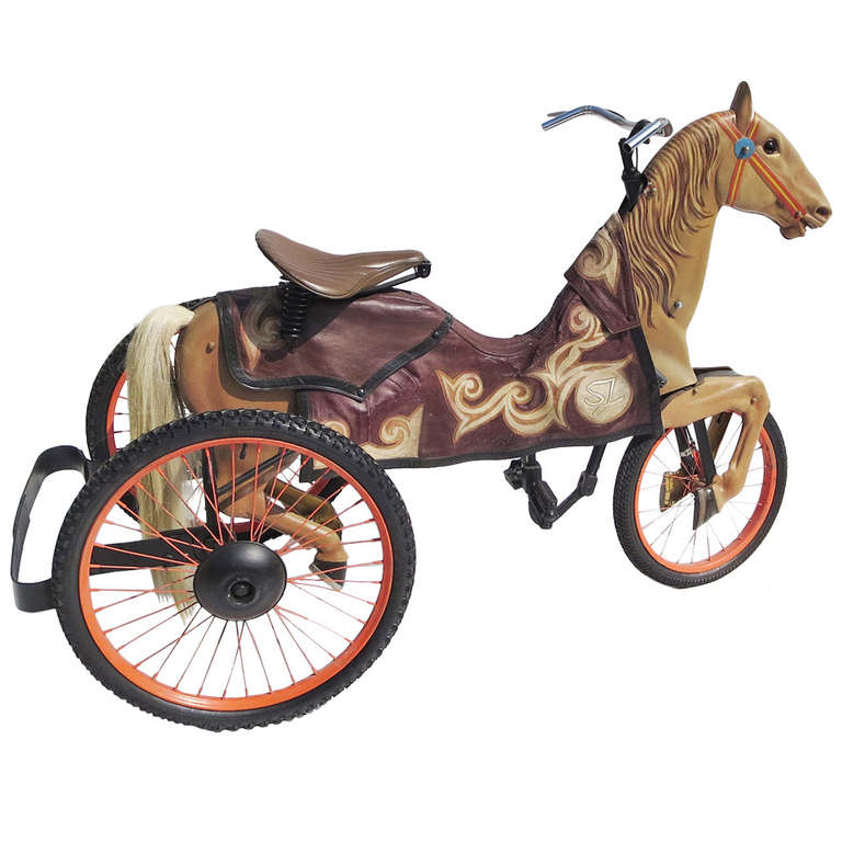 Adult Size, Carnival Horse Racing Bike For Sale at 1stdibs
