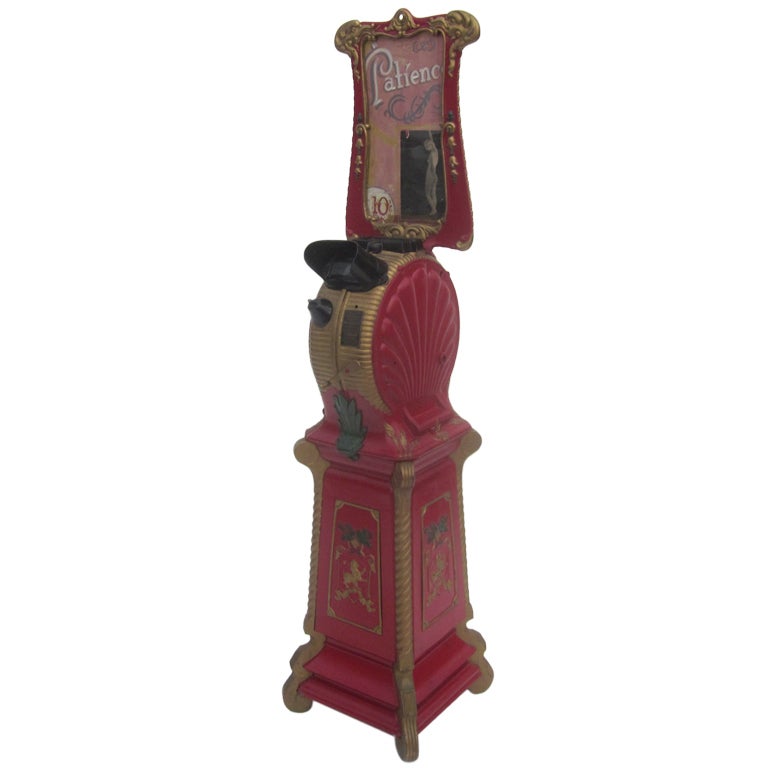 Cast Iron "Clamshell" Mutoscope Penny Arcade Machine at 1stDibs