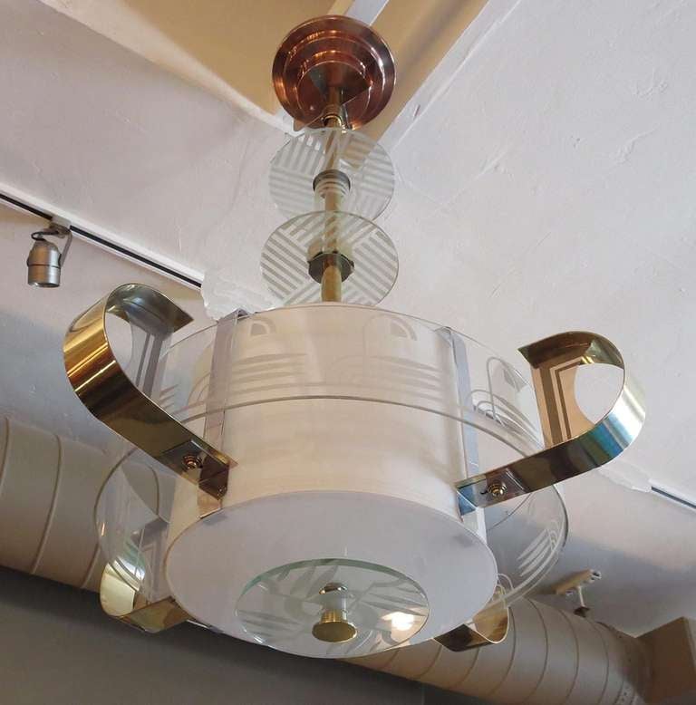 Art Deco Chandelier from Los Angeles' Wiltern Theater at 1stDibs