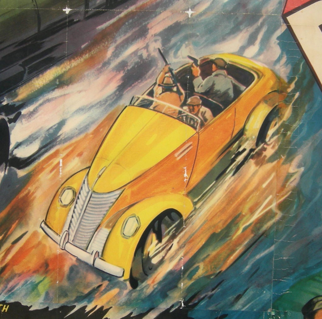 1938 "Prison Train" Six Sheet Mounted Movie Poster at 1stDibs