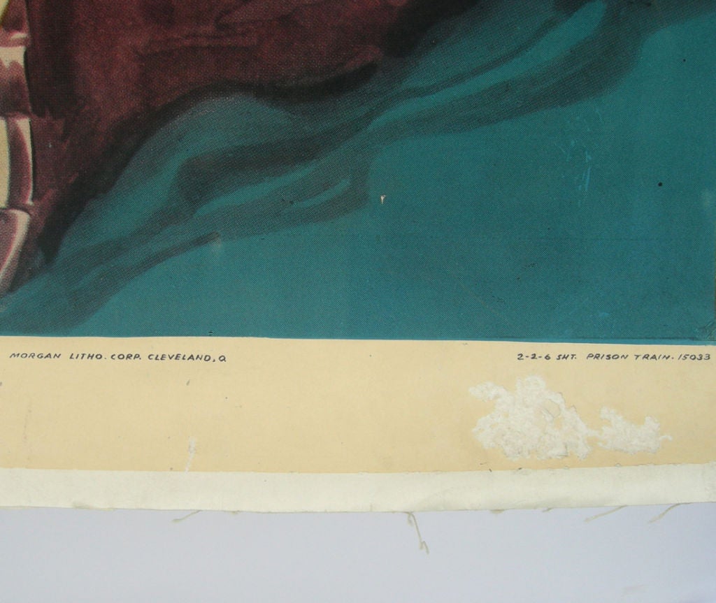 1938 "Prison Train" Six Sheet Mounted Movie Poster at 1stDibs