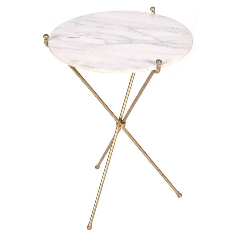 Marble Side Table at 1stDibs