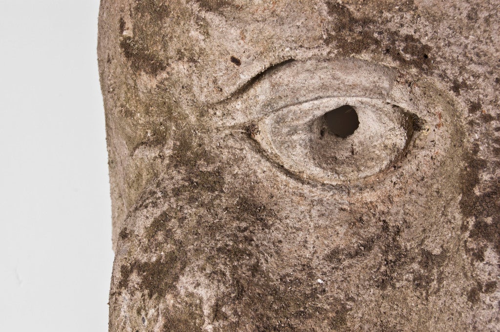 Stone Satyr Face at 1stDibs