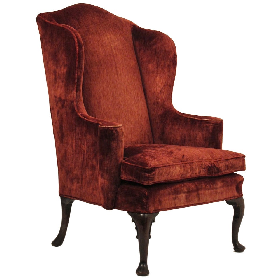 Wing Back Chair at 1stDibs