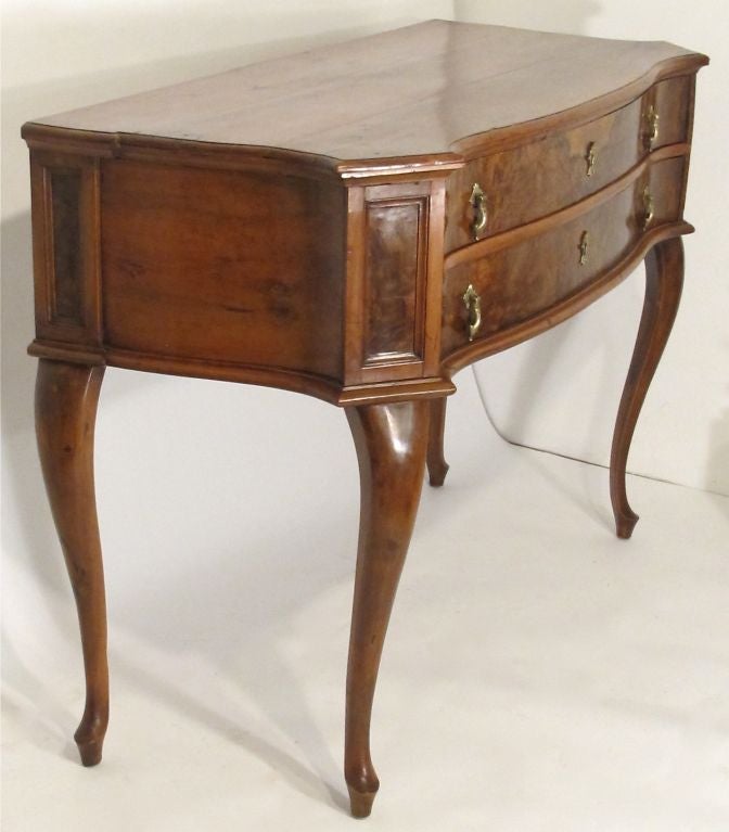 Italian Cherrywood and Walnut Server Buffet For Sale at 1stDibs