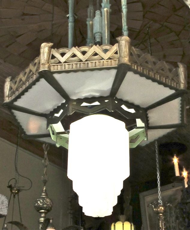 Spectacular Art Deco Theatre Light Fixture at 1stDibs