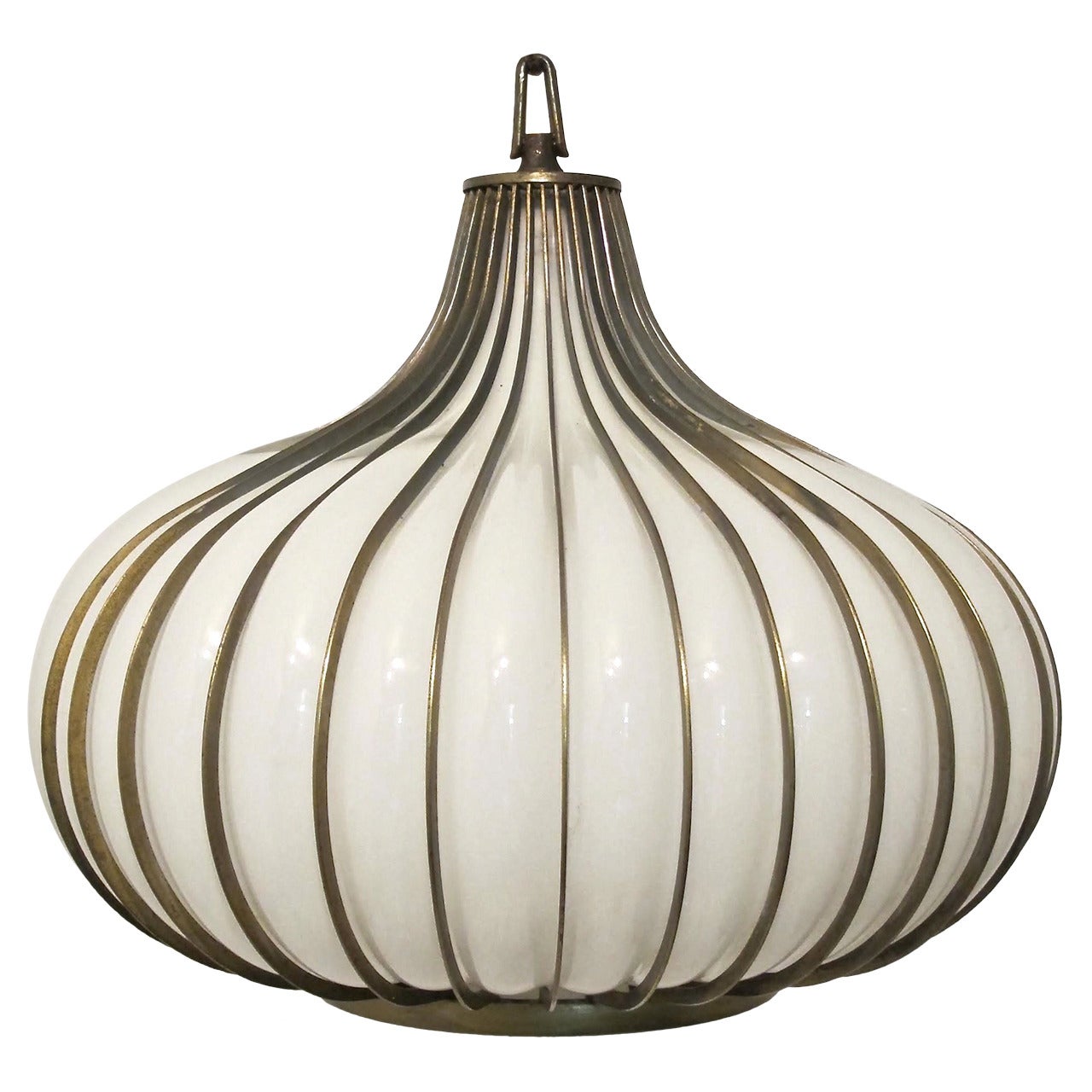 Mid Century "Onion" Pendant Light Fixture at 1stDibs | onion pendant ...