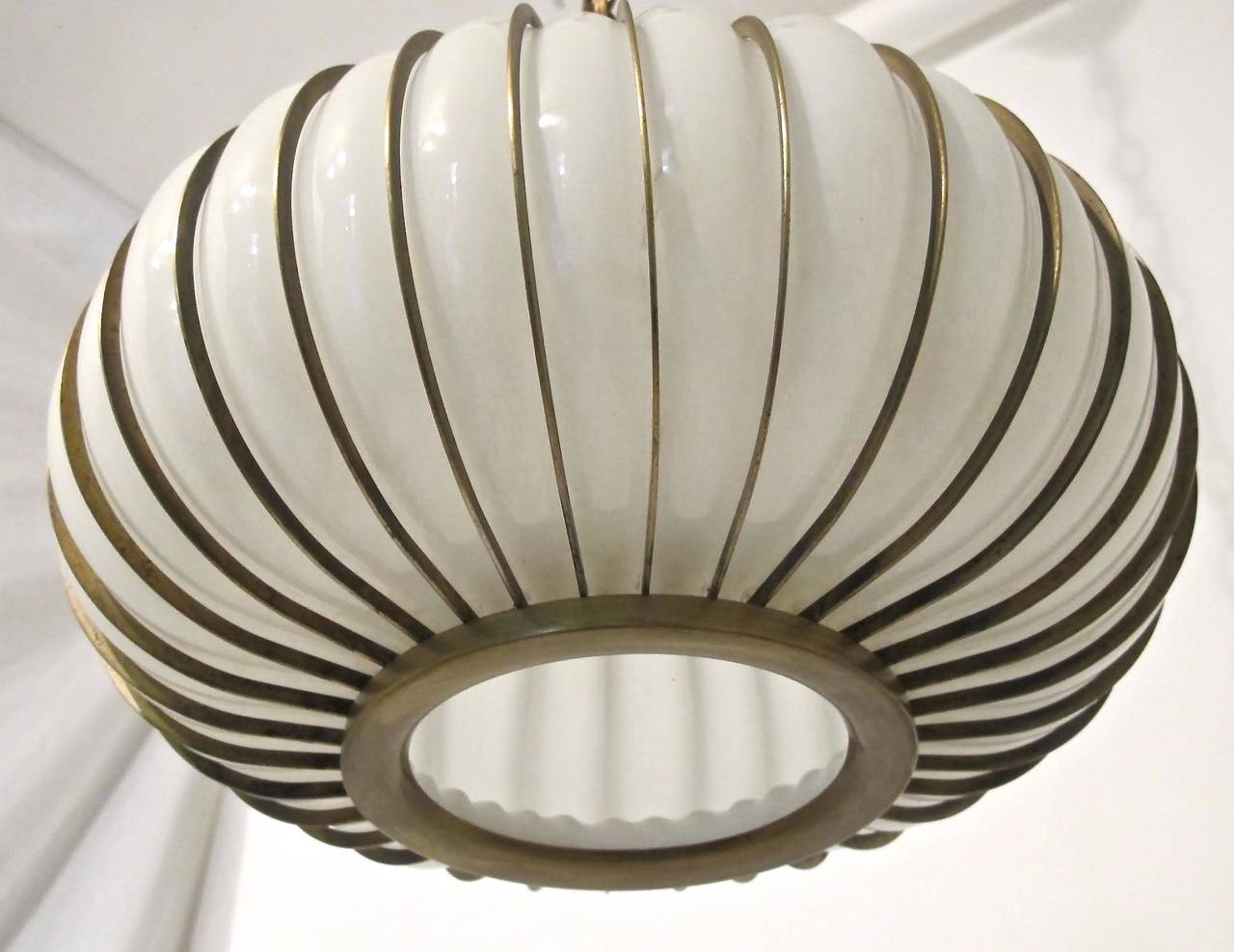 Mid Century "Onion" Pendant Light Fixture at 1stDibs | onion pendant ...