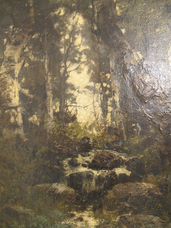 Large American Landscape Painting by Edward Hill at 1stDibs | edward ...