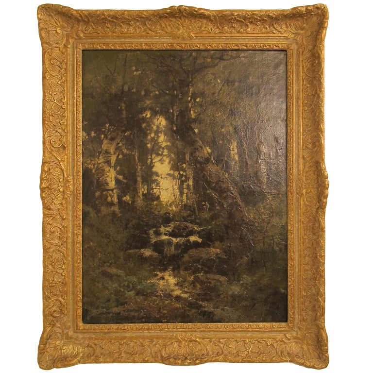Large American Landscape Painting by Edward Hill at 1stDibs | edward ...