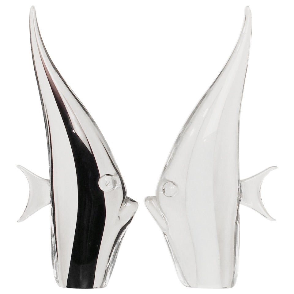 Large Murano Glass Angel Fish at 1stDibs | murano angel fish, large ...