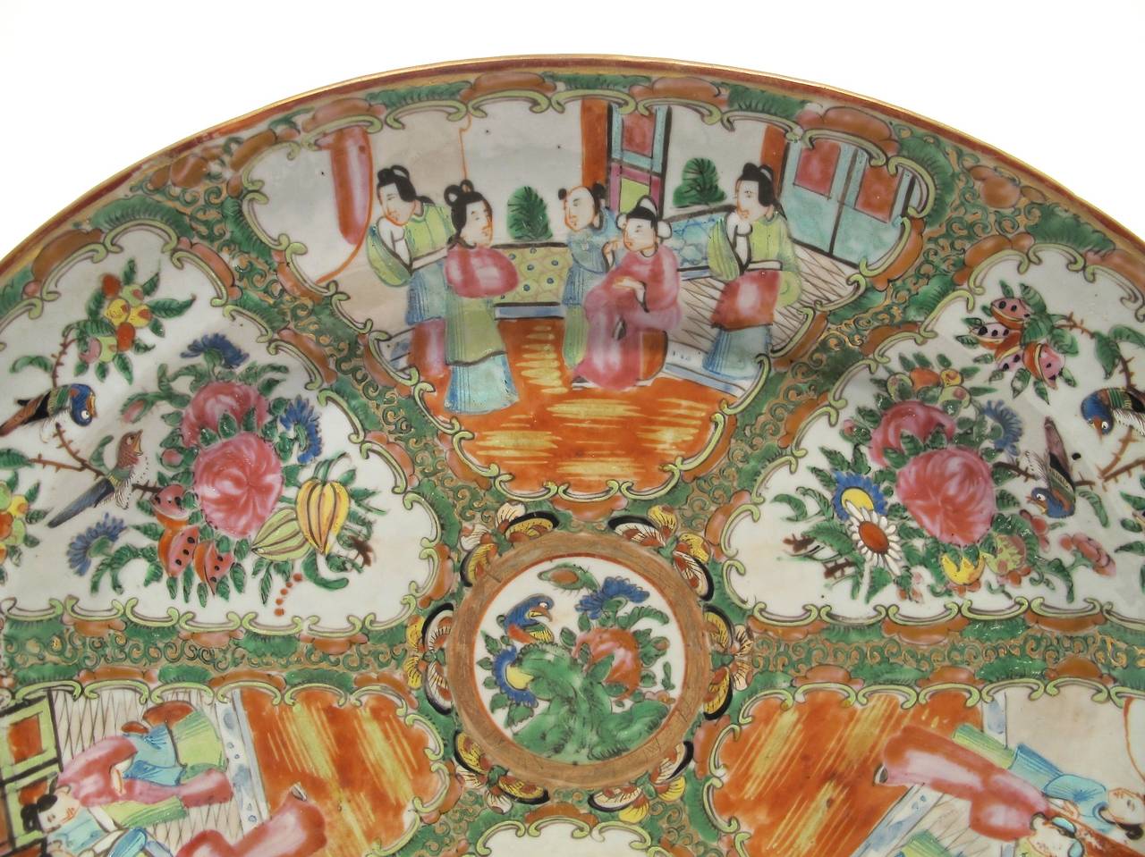 19th Century Chinese Famille Rose Medallion Platter at 1stDibs ...
