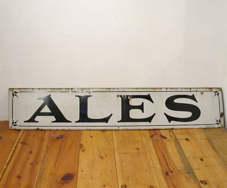 Large Enamel Pub Sign at 1stDibs | enamel pub signs