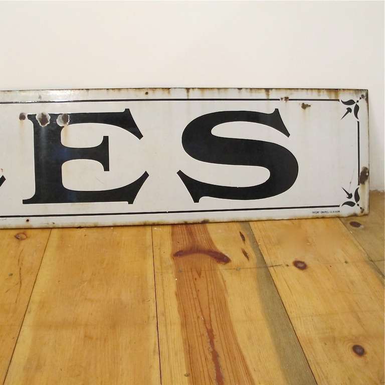 Large Enamel Pub Sign at 1stDibs | enamel pub signs